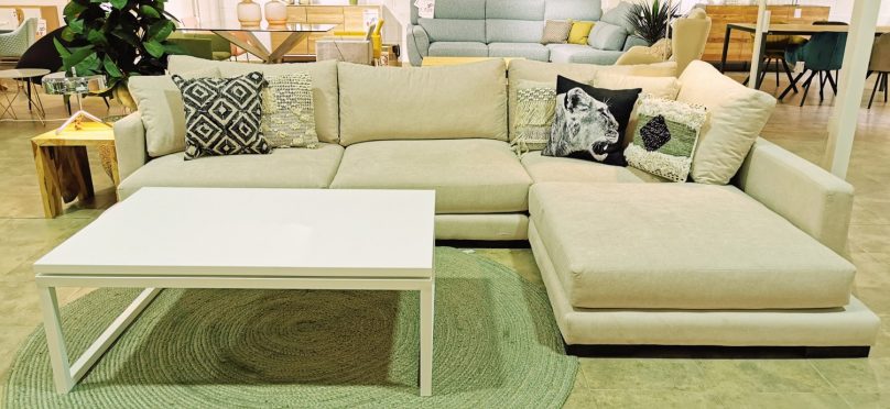 MESA CENTRO FORJA Y DM LACADO (fija o elevable) - NAVE 44